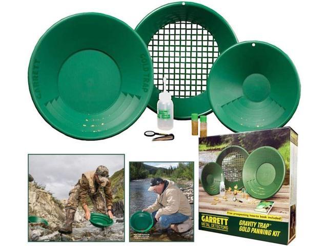 Garrett GAR1651310 New Gold Pan Kit Metal Detector Accessories, Green ...