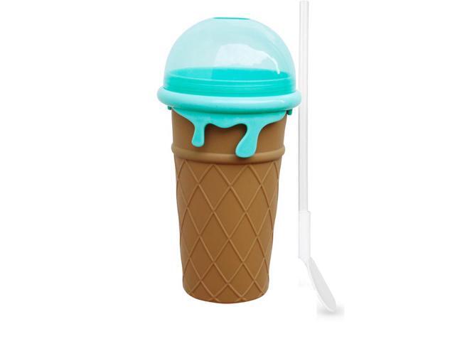 Slushie Maker Cup,DIY Slushy Ice Cream Maker Double Layers Silica ...