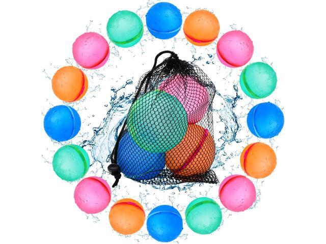 Reusable Water Balloons for Kids 12 PCS Quick Fill Water Bombs Splash ...