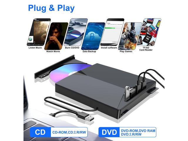 7 in 1 USB 3.0 Multi-function External CD/DVD Drive - Type-C CD/DVD ...