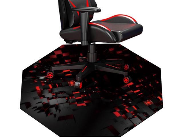 51" X 51" Large Gaming Chair Mat, Natural Rubber Computer Chair Mat for ...