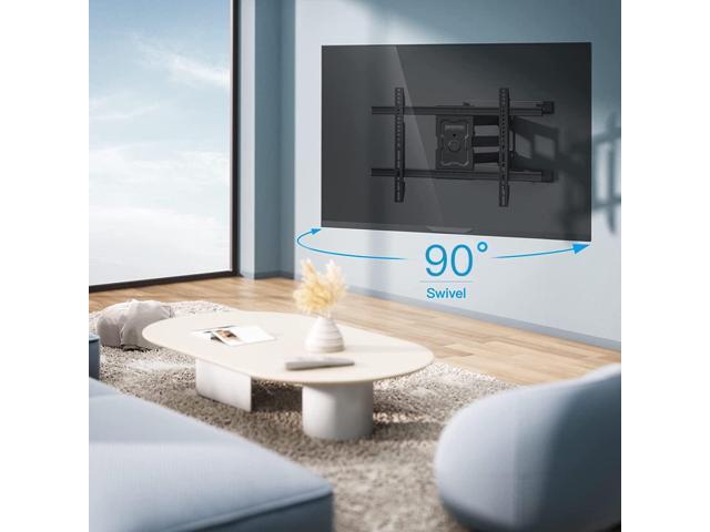 Full Motion TV Wall Mount for 37-80 inch TVs up to 132 lbs, Smooth Tilt ...