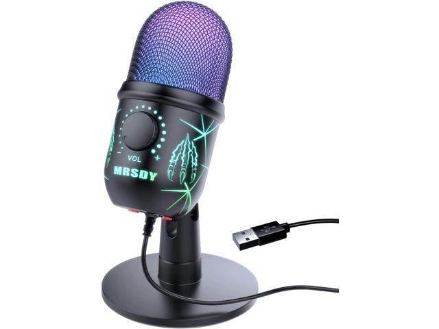 MRSDY USB Microphone, Plug and Play Gaming Mic for PC, Mac, PS4/5 ...