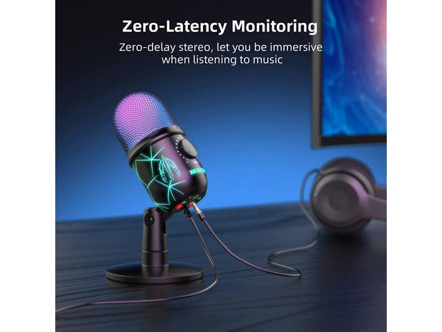 MRSDY USB Microphone, Plug and Play Gaming Mic for PC, Mac, PS4/5 ...