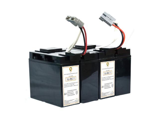 SPS Brand 24V 18Ah Replacement for APC SmartUPS 2200RMNET RBC11 Battery ...