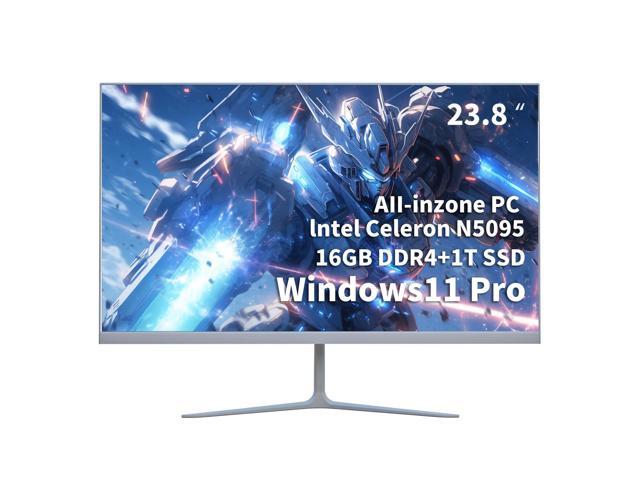 JSHIX 24 All-in-One PC Windows 11 Pro, Intel Celeron Processor N5095 ...