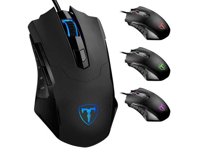 IXJYLCPC Gaming Mouse Wired Breathing Light Ergonomic Game USB Computer ...