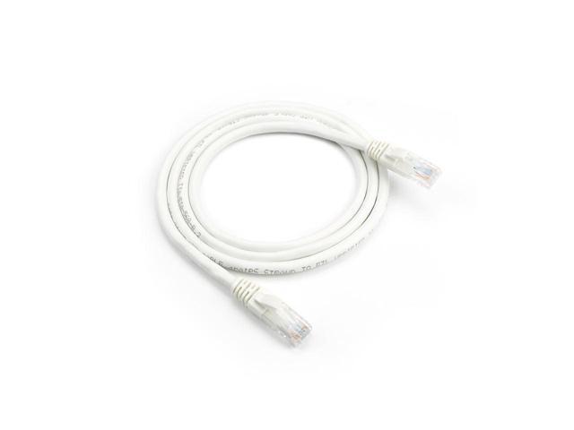 CAT6A, 15FT/ 4.57M PATCH CORD-UTP 24AWG WHITE W/BOOT, PURE COPPER ...