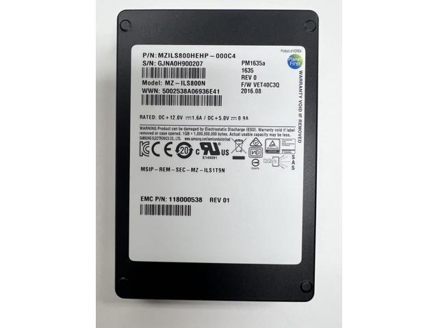Refurbished: SAMSUNG MZILS800HEHP-00C4 800GB 12GBPS SAS 2.5 PM1635a SSD ...