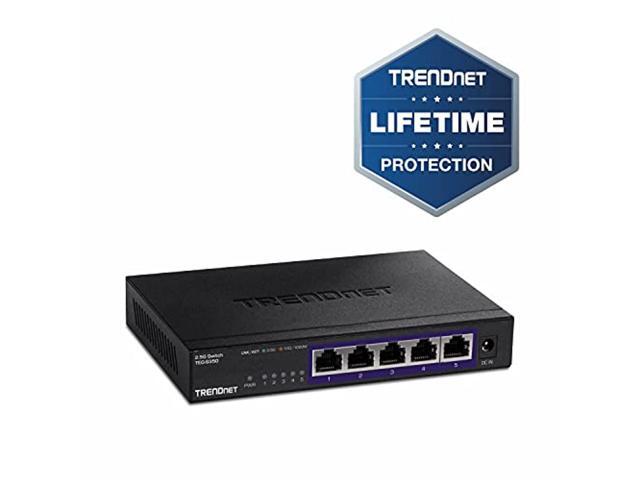 TRENDnet 5-Port Unmanaged 2.5G Switch, 5 x 2.5GBASE-T Ports, 25Gbps ...