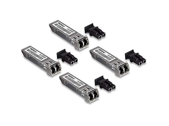 TRENDnet SFP Multi-Mode LC Module 4-Pack, TEG-MGBSX/4, Transmission Up ...