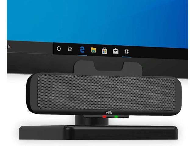 USB Speaker Bar (CA-2890) Stereo USB Powered Speaker, Easily Clamps to ...