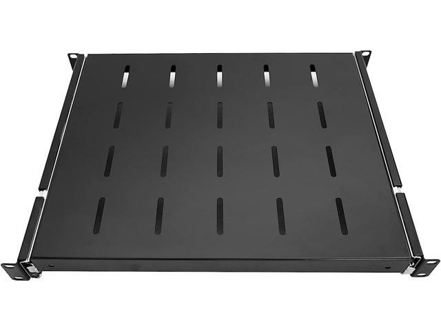 Sliding Rack Server Shelf 1U 19'' 4 Post Rack Mount-Adjustable 15''-22 ...