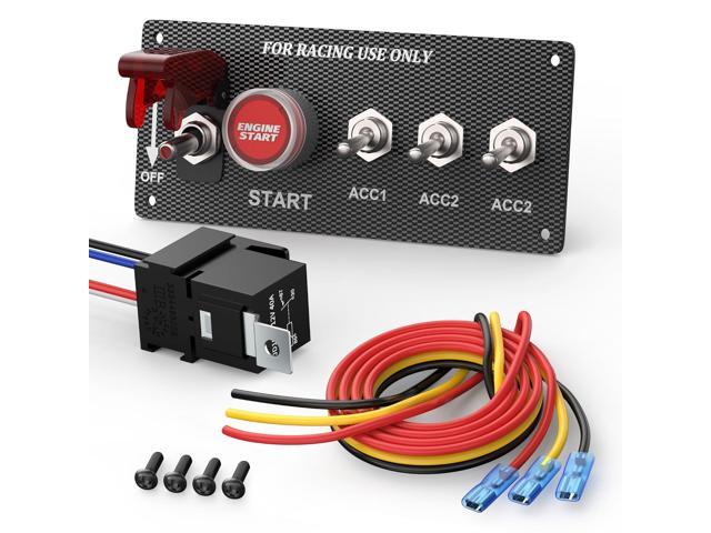 5 in 1 Ignition Switch Panel Race Toggle Switch Panel DC 12V 30A Racing ...