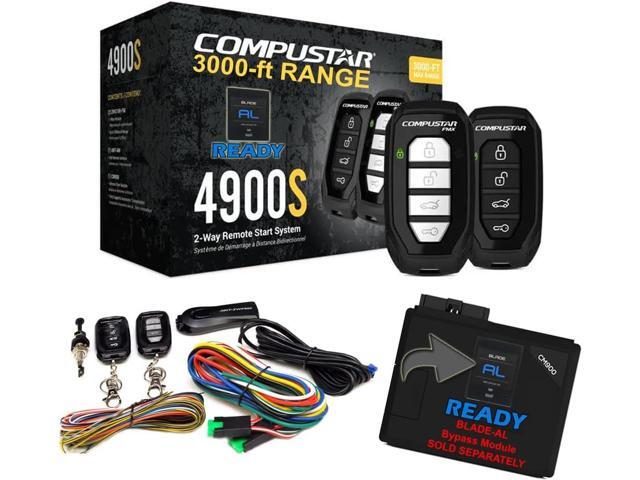 CS4900-S (4900S) 2-Way Remote Start and Keyless Entry System with 3000 ...