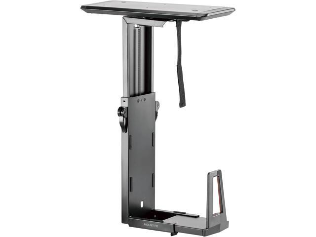 CPU Under Desk Mount Bracket Rack, Adjustable Computer Tower Desk Mount ...