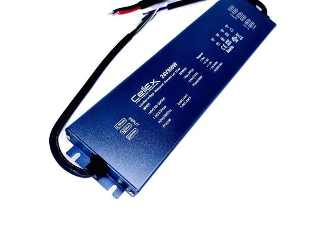 Dimmable LED Driver 24V 300W IP67 Ultra Slim 0.8in UL Listed Compatible ...