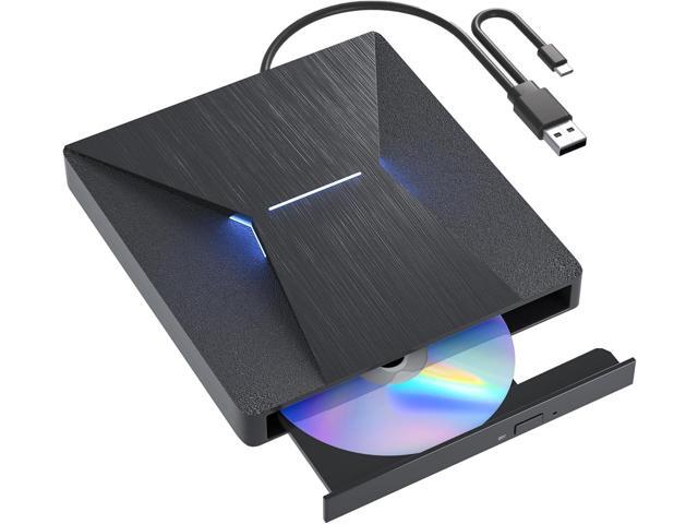 External Bluray CD DVD Burner, USB 3.0 and Type-C Bluray CD DVD Reader ...