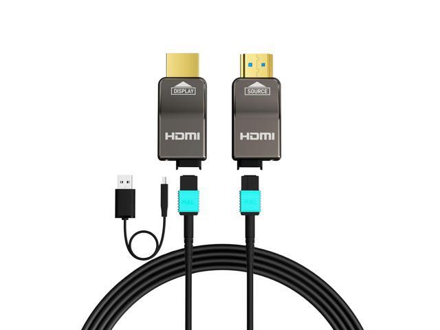 8K Detachable Full Fiber Optic Armored HDMI 2.1 Cable 100FT, Ultra High ...