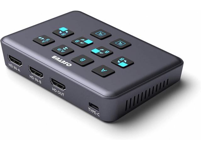 External Capture Card, Dual-Channel Audio Video External Camera Capture ...