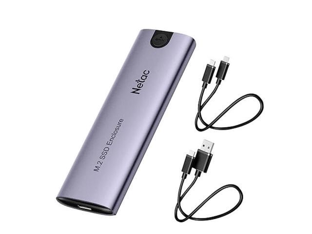 Netac NVMe SSD Enclosure USB 3.1 Gen2 (10Gbps) Tool-Free Aluminum ...