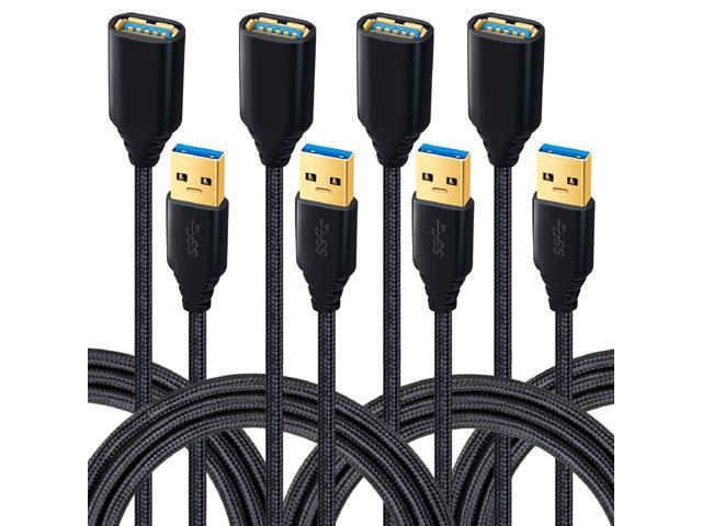 Besgoods USB 3.0 Extension Cable, 4Pack [6ft] USB A Male to Female ...