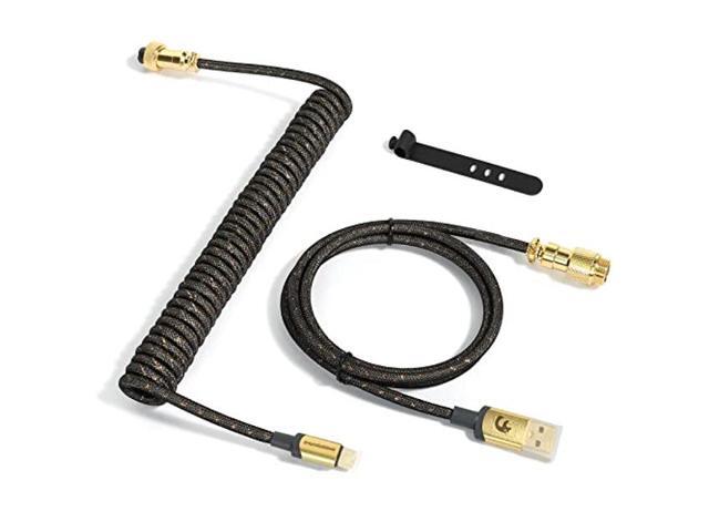 ZIYOU LANG C03 Custom Coiled USB C to A Cable with Detachable Double ...