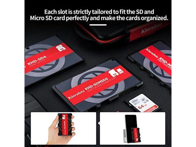 6 Slots Memory Card Case + 24pcs Clear SD Card Case: Camera Memory Card ...