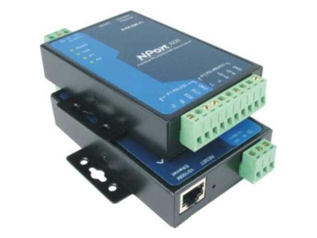 MOXA NPort 5232 2-Port Serial Device Server, 10/100 Ethernet, RS422/485 ...