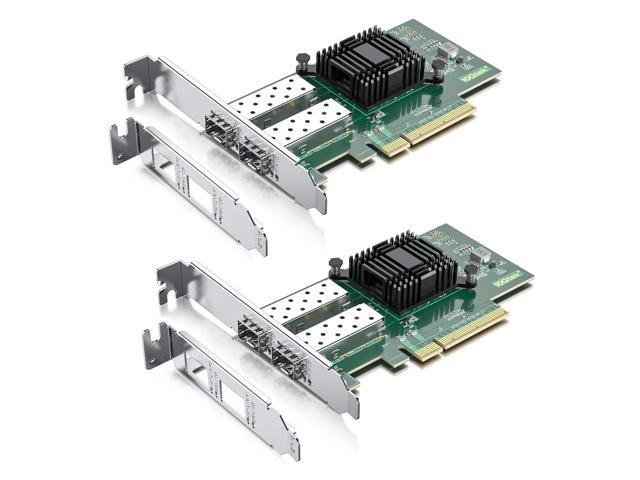 10Gtek 10Gb PCI-E NIC Network Card, Dual SFP+ Port,with Intel 82599ES ...