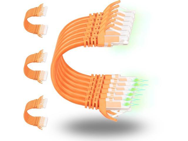 Rapink Patch Cables Cat6 2ft (24 Pack), Ethernet Patch Cable 10G ...
