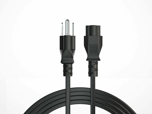 5 Core Replacement UL Listed AC Wall Power Cord 6 Feet 3 Prong ...