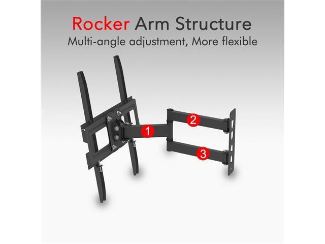 32-65" Swivel Full Motion TV Wall Mount Bracket Up And Down -10~ 10 ...