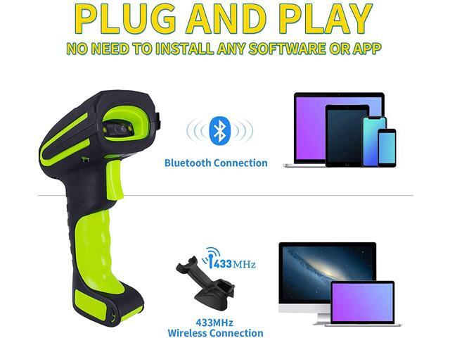 Alacrity Upgraded QR 2D Industrial Barcode Scanner, Wireless Charging ...