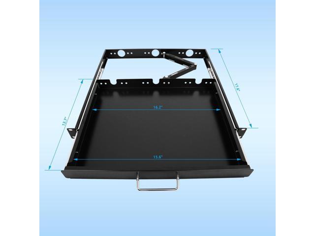 1U Rack Mount Sliding Keyboard Drawer 19" Keyboard Tray - Newegg.com