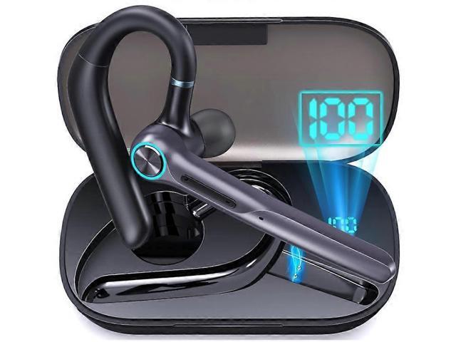 Wireless Bluetooth Earpiece, 60H Playback, Dual Mic Noise Canceling ...