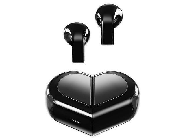 Cute Heart-Shaped Wireless Earbuds, Bluetooth 5.3, 24H Battery, Mini ...