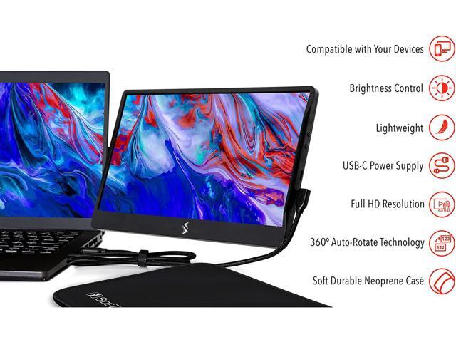 SideTrak Swivel Attachable Portable Monitor for Laptop 12.5 FHD IPS ...