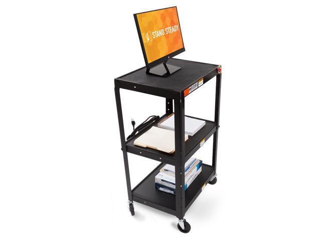 Line Leader AV Cart - Includes Height Adjustable Top Shelf - 15 ft ...