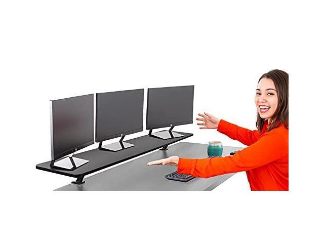 Stand Steady 55 Inch Clamp On Desk Shelf | Large Monitor Riser Supports ...