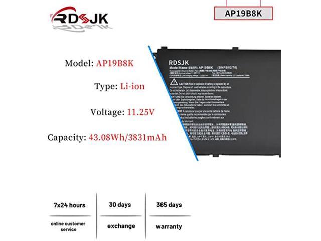 AP19B8K Laptop Battery for Acer Aspire 3 A314-22 A315-23 A315-56 A315 ...