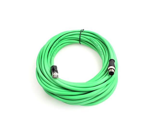 Eonvic M12 4-pin Male to RJ45 E4 Plug High Flex Cat5e Industrial ...