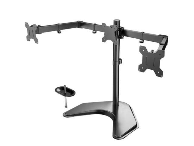 HUANUO Triple Monitor Stand - for 13-24 Inches 3 Monitor Desk Mount ...