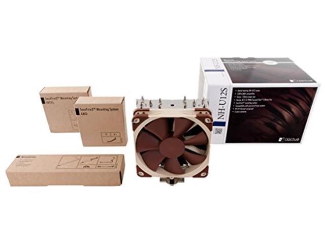 Noctua NH-U12S CPU Cooler with NA-HC2 chromax.Black Heatsink Covers ...