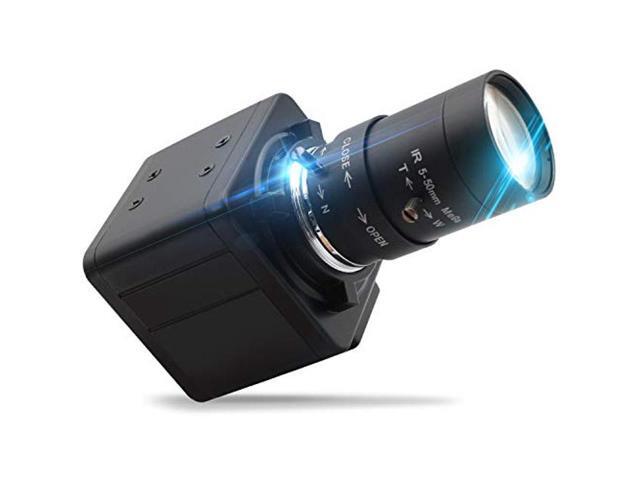 8MP Webcam 5-50mm Varifocal Lens USB Camera for Indoor Outdoor Super HD ...