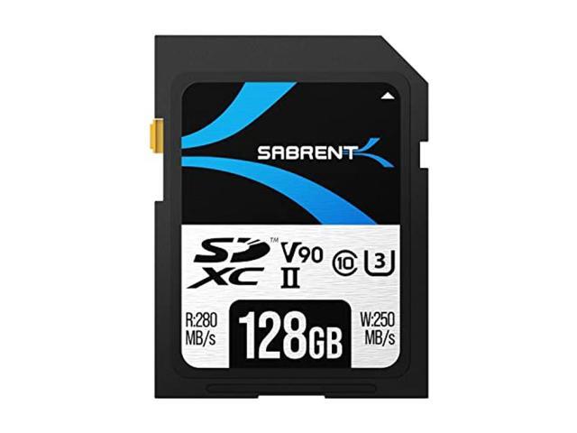 SABRENT Rocket v90 128GB SD UHS-II Memory Card R280MB/s W250MB/s (SD ...