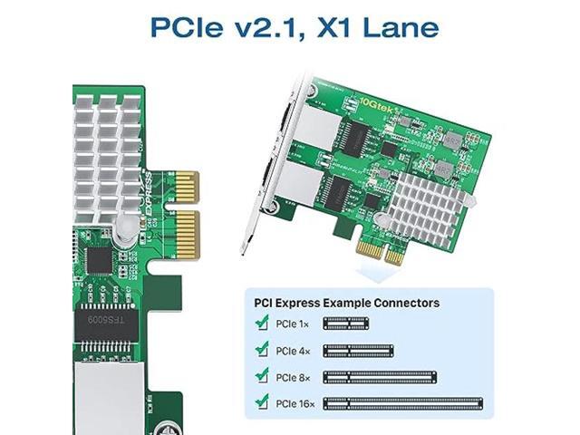 2.5Gbase-T PCIe NIC with Realtek RTL8125 Chip, 2.5Gb Network Card, 2500 ...