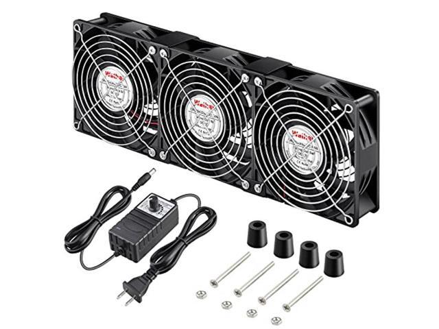 Wathai 120mm x 38mm 360mm Computer Fan with AC Plug, Powerful Exhaust ...