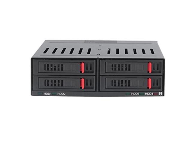 4 Bay HDD Cage Chassis, 5.25in Drive Tray, 2.5in Mobile Rack Hot Swap ...