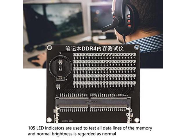 Laptop DDR4 Memory Test Card, 105 LED Indicators Computer DDR4 ...